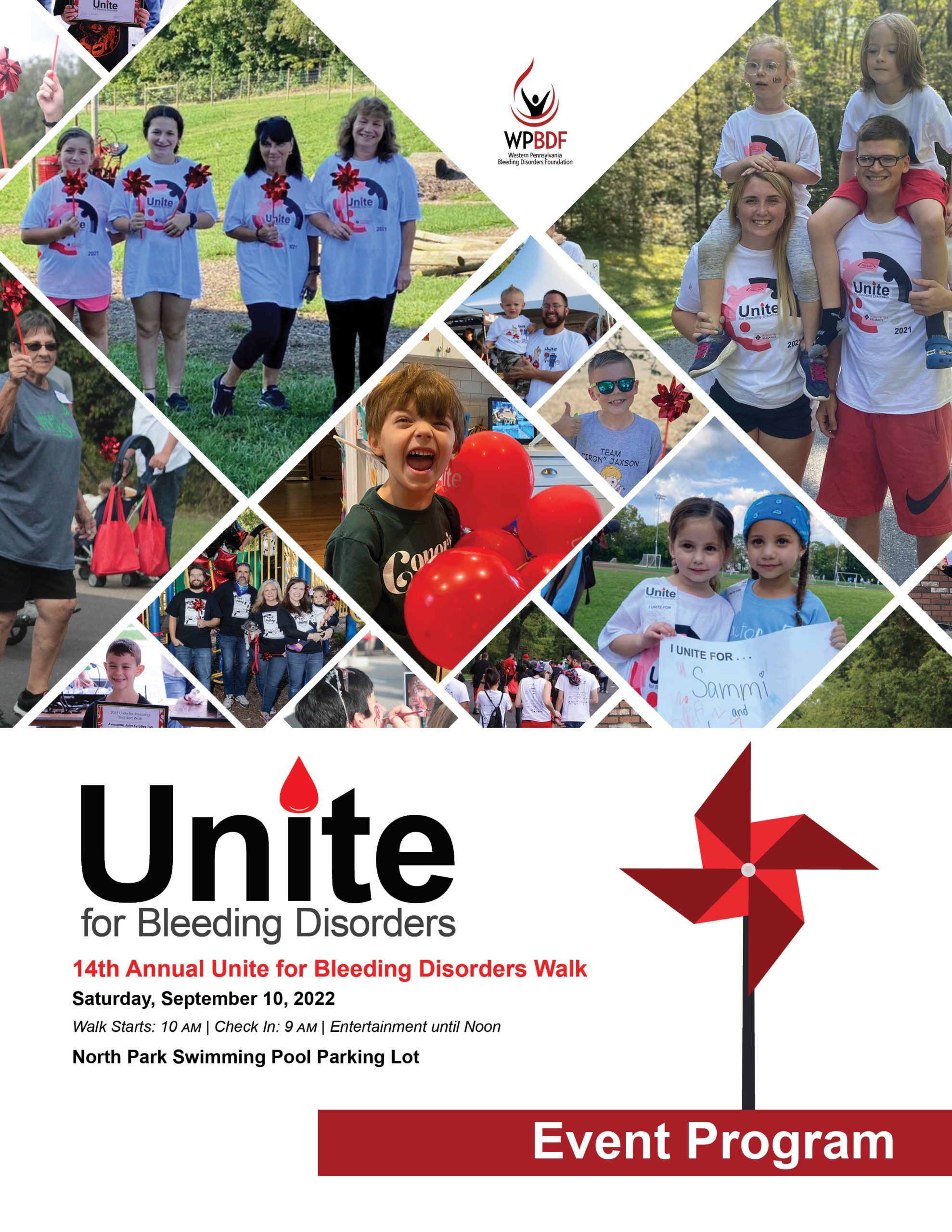 Check Out the 2022 Unite for Bleeding Disorders Walk Program!
