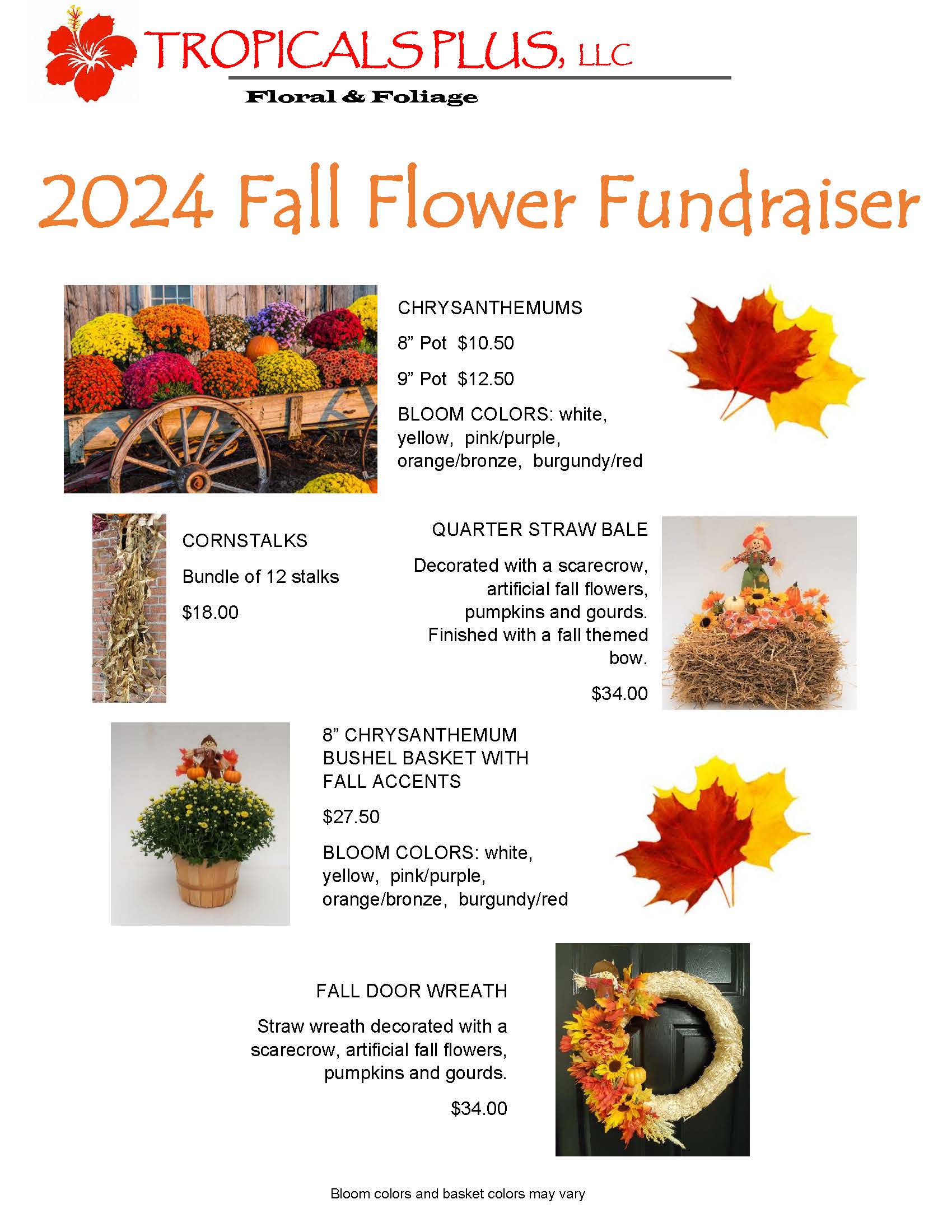 Fall Flower Fundraiser - Western PA Bleeding Disorder Foundation
