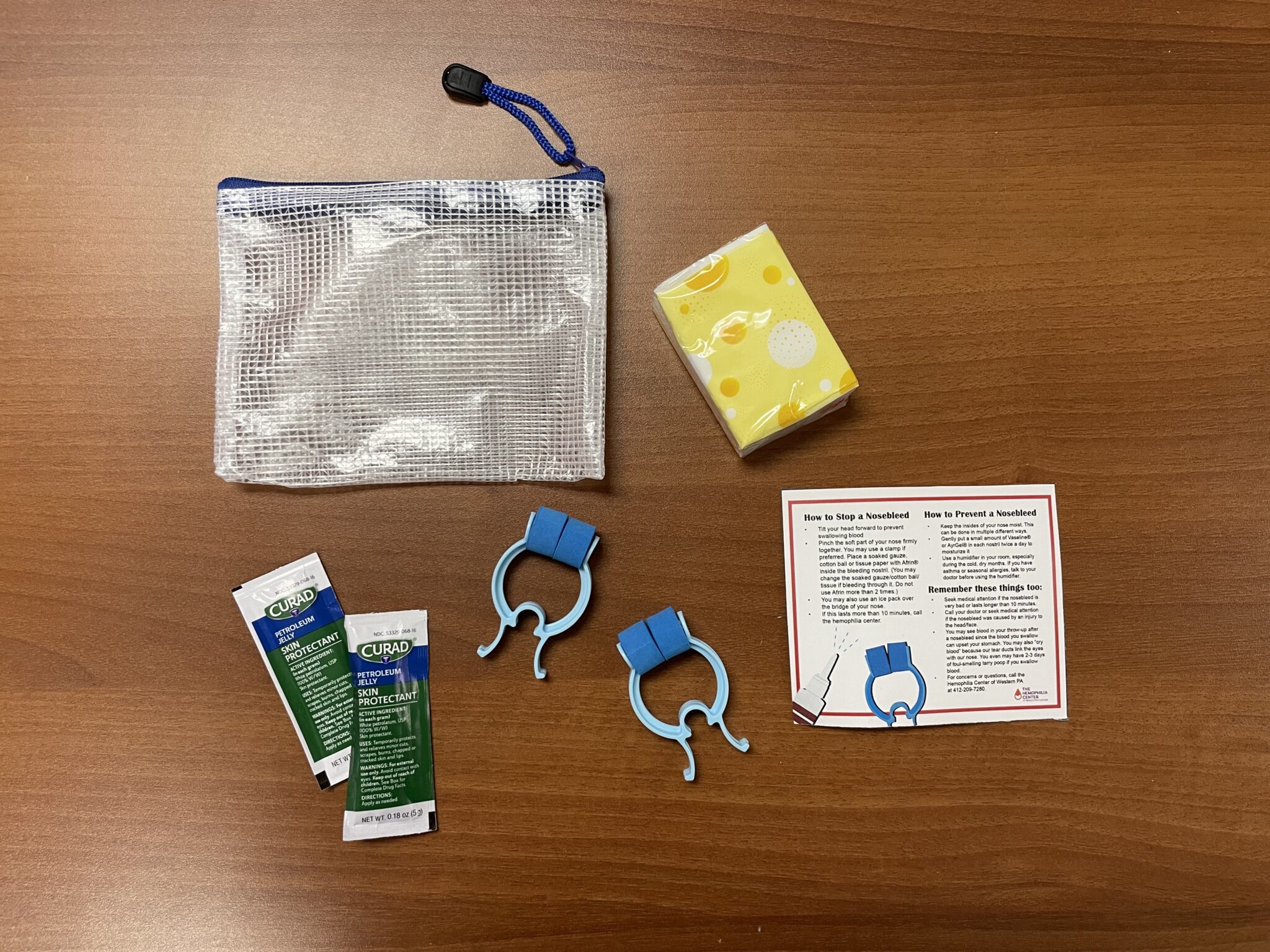 Nosebleed Kit Program - Western PA Bleeding Disorder Foundation